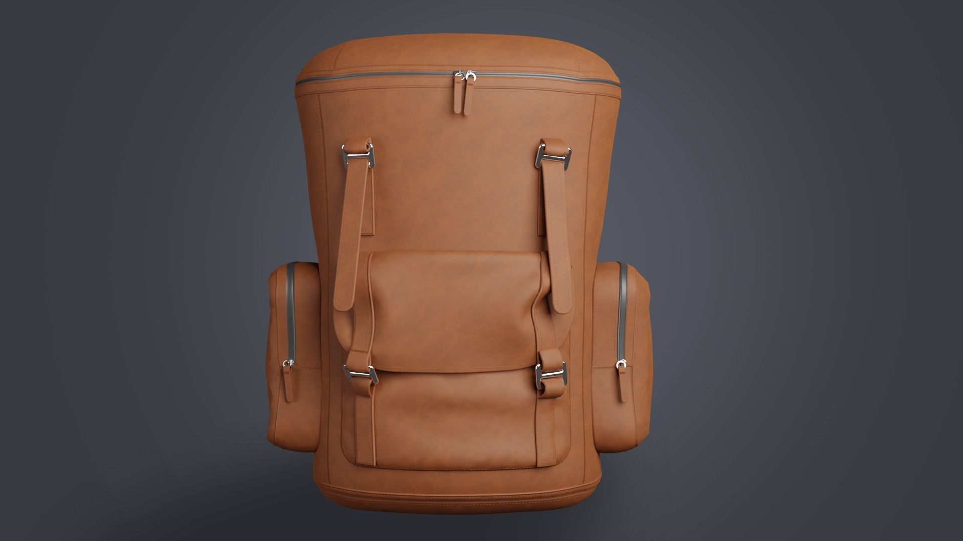 Leather backpack 3D model | CGTrader