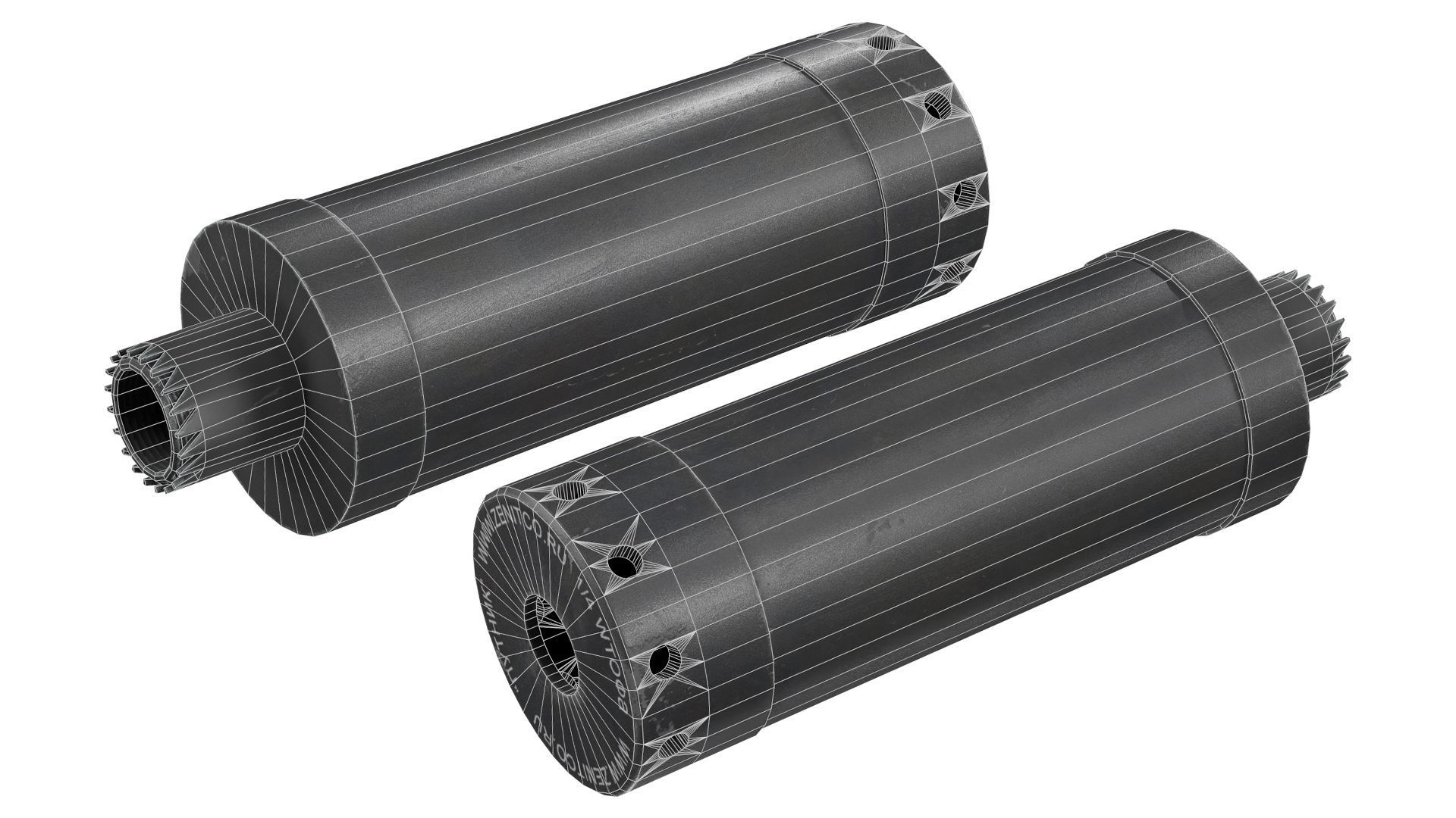 MILITARY DTK Putnik Supressor 3D model rigged | CGTrader