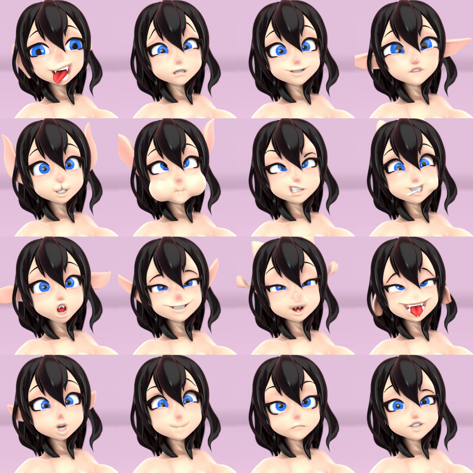 H Girl Premium Bundle for Daz3D and Poser 3D model rigged | CGTrader