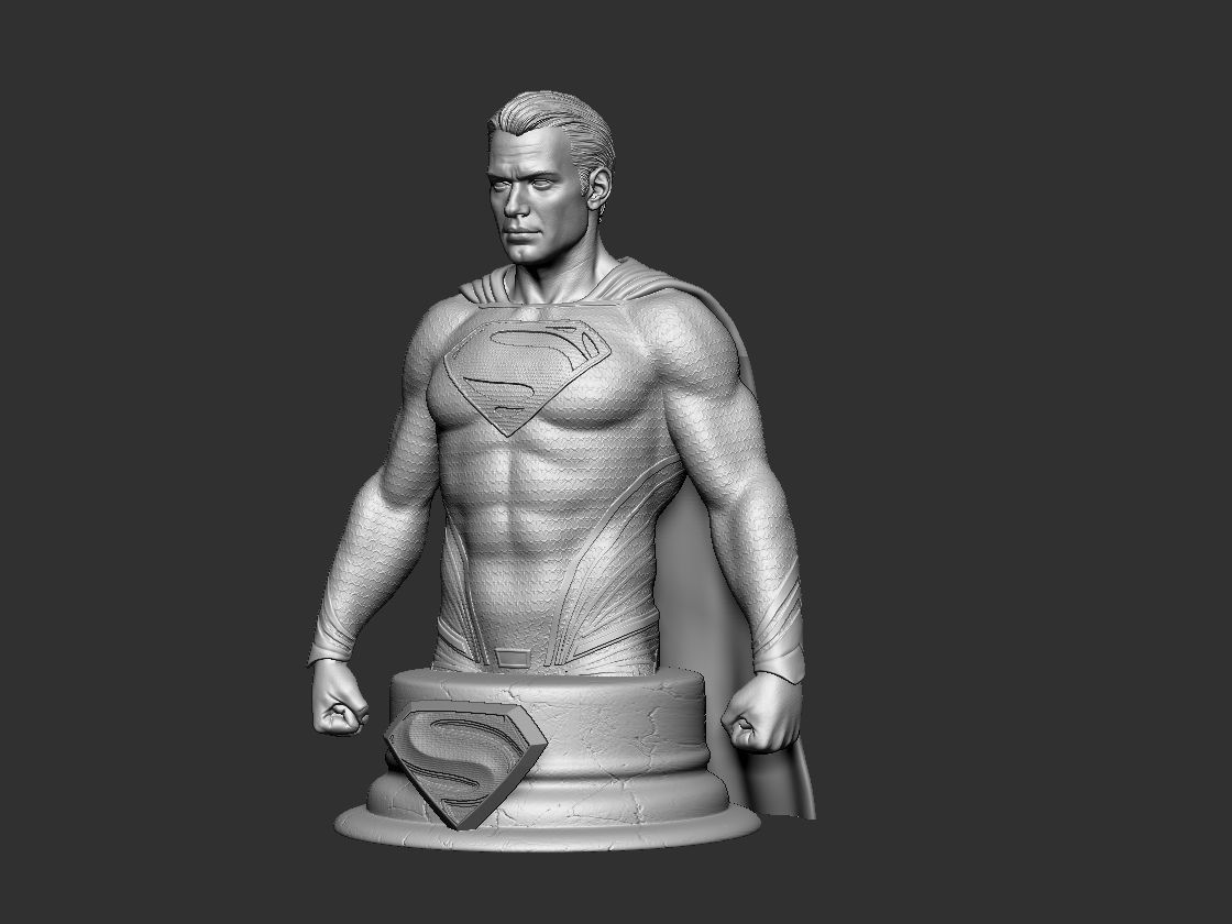 Superman Henry Cavill High quality 3D print model 3D model 3D printable ...