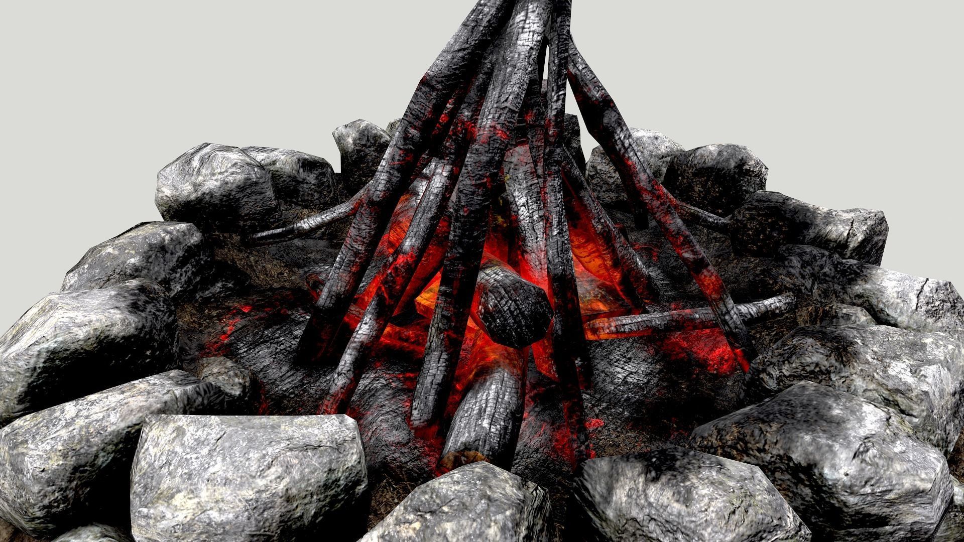 3D model Camp Fire Pack VR / AR / low-poly | CGTrader