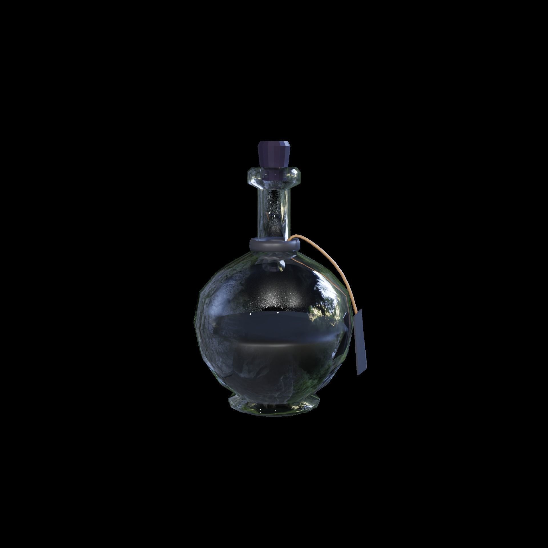 3D model Low Poly Potion Bottle Asset VR / AR / low-poly | CGTrader