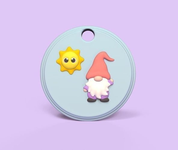 Gnome Sun Ornament 3D model 3D printable | CGTrader