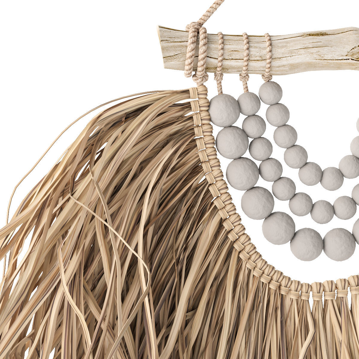 Raffia Handmade Boho 3D model | CGTrader