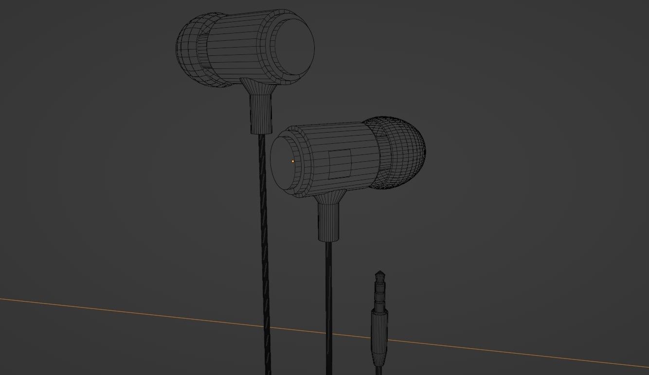 Earphone pair of earphones free 3D model | CGTrader
