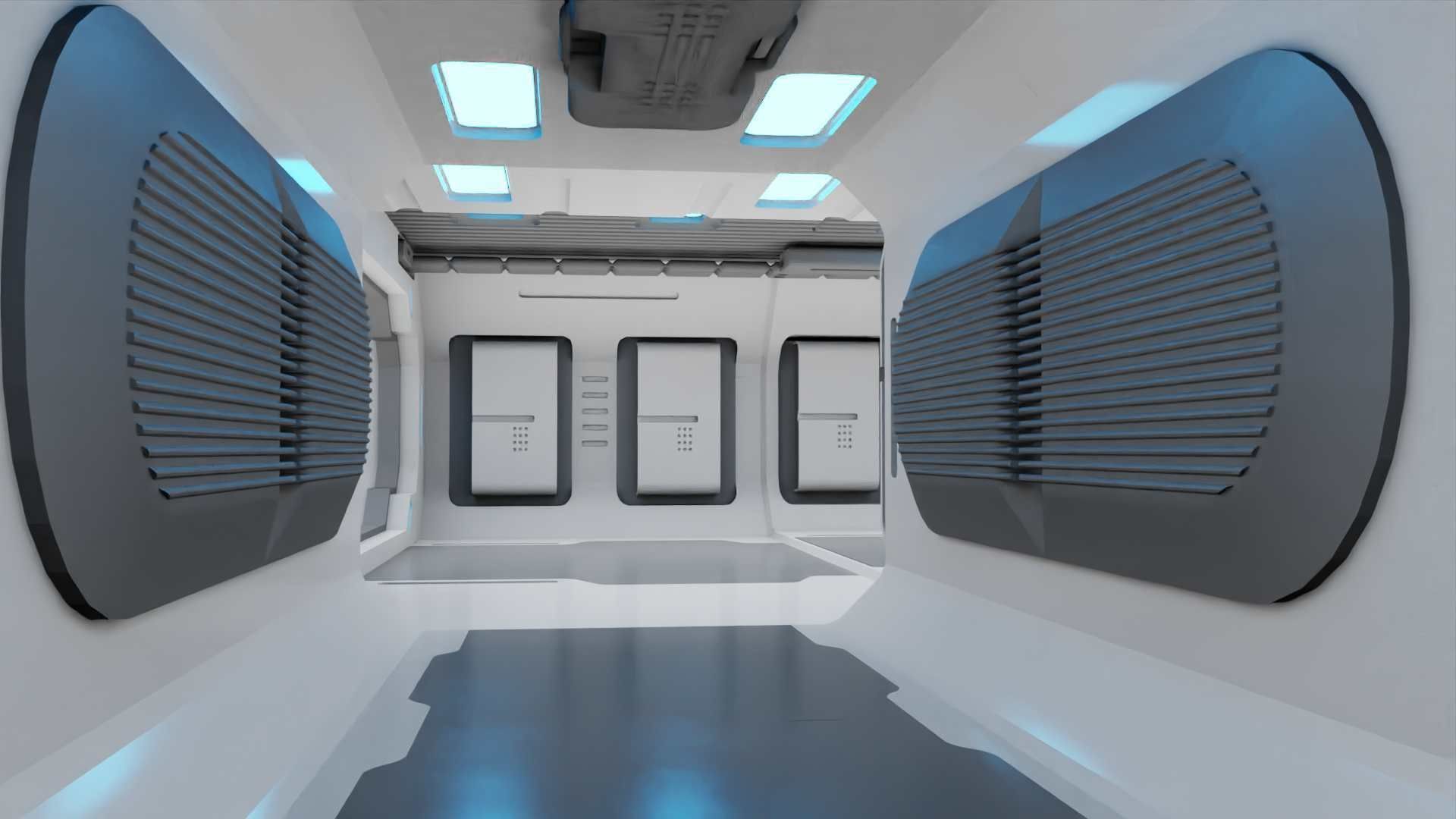 FUTURISTIC INTERIOR 3D model | CGTrader