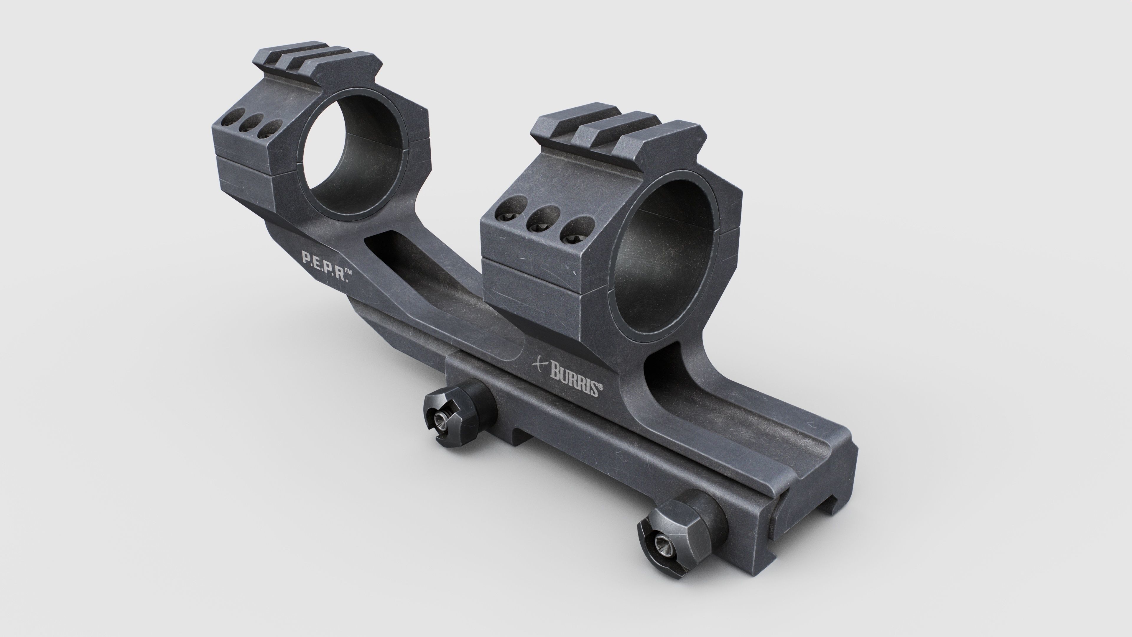 Burris PEPR 34mm and 30mm Scope Mount free VR / AR / low-poly 3D model ...