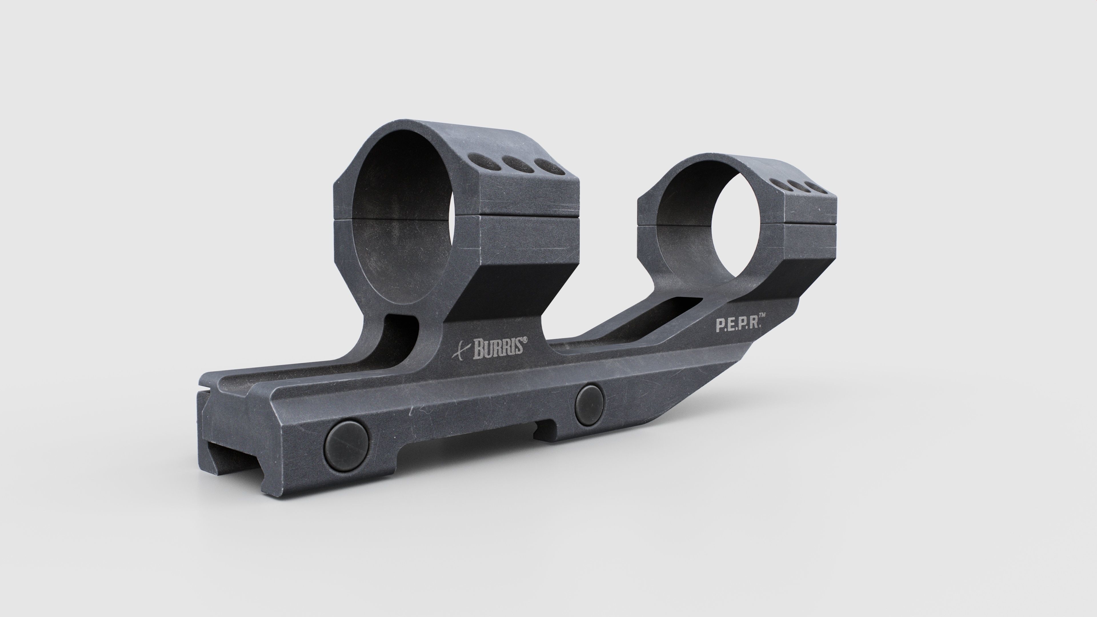 Burris PEPR 34mm and 30mm Scope Mount free VR / AR / low-poly 3D model ...