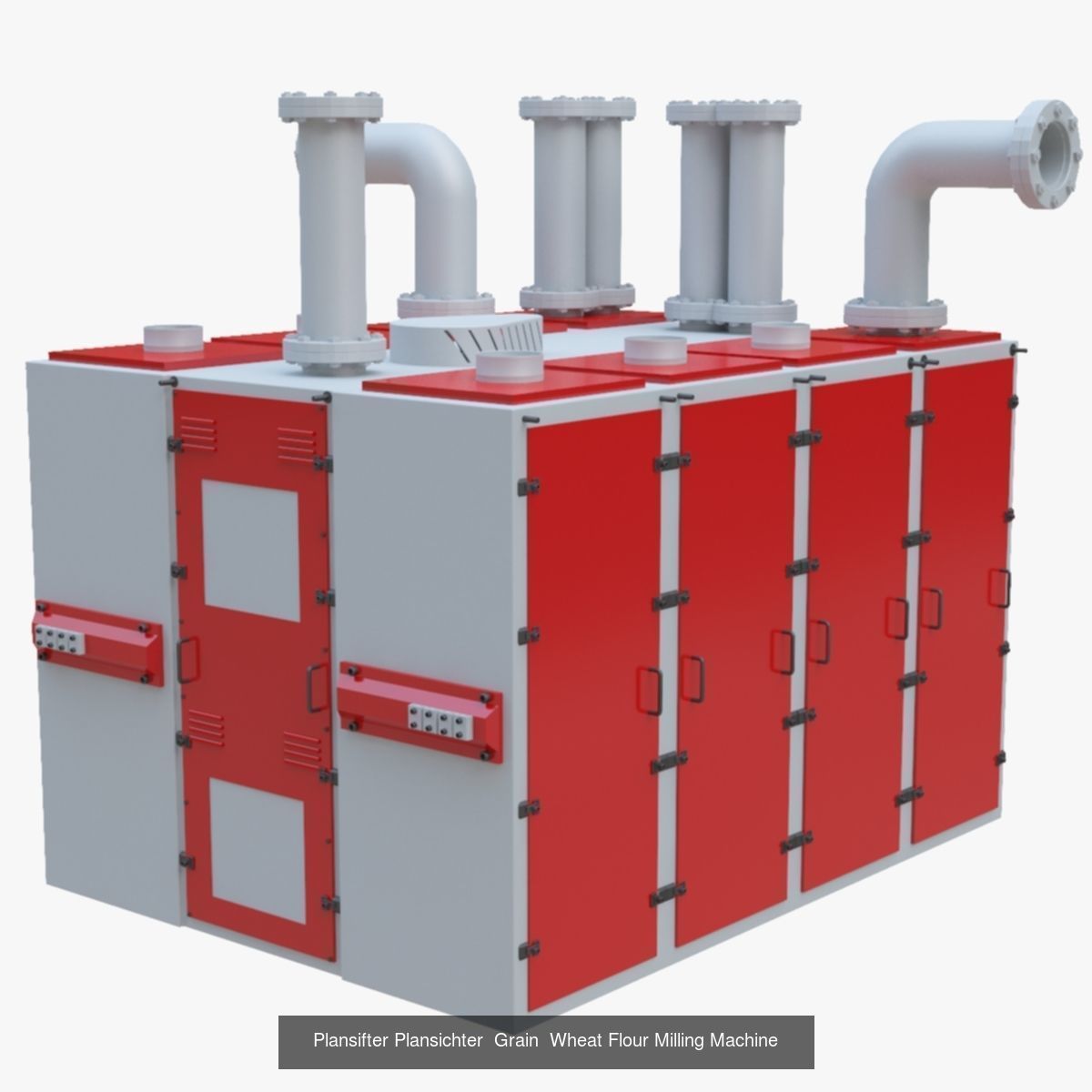 3D Model Collection Wheat Grain Flour Milling Machine PACK 1 VR / AR ...