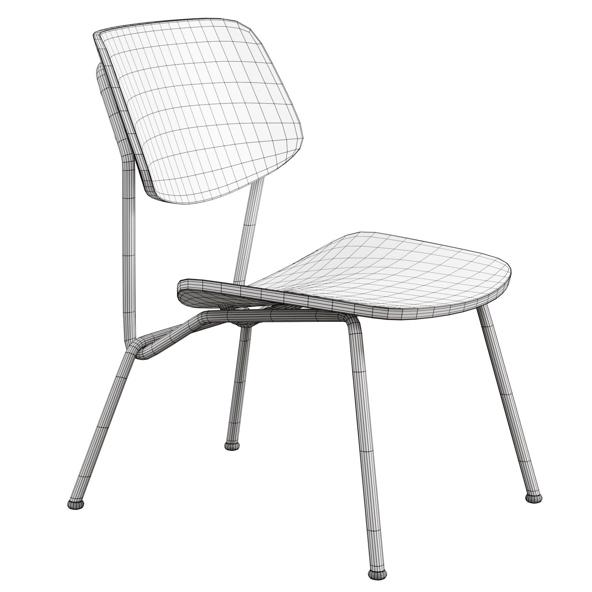 STRAIN Plywood Easy Chair 3D model | CGTrader