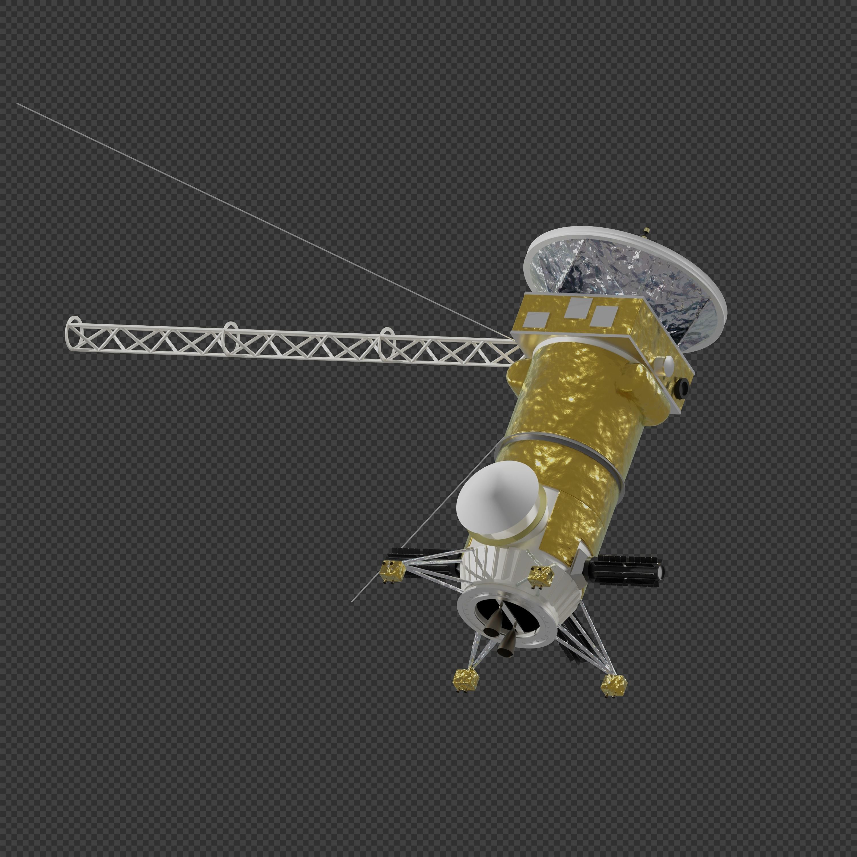 Uranus Orbiter and Probe 3D model | CGTrader