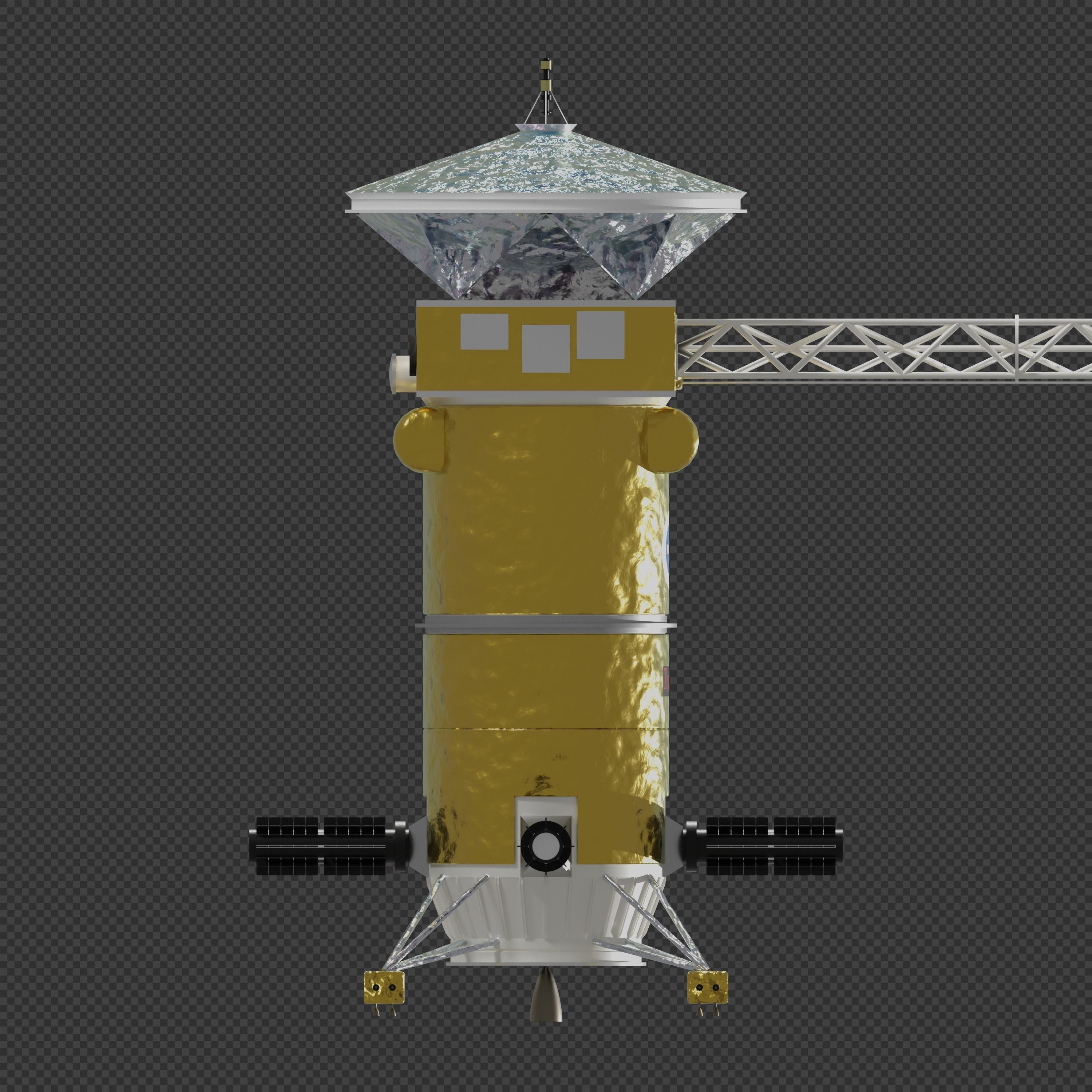 Uranus Orbiter and Probe 3D model | CGTrader