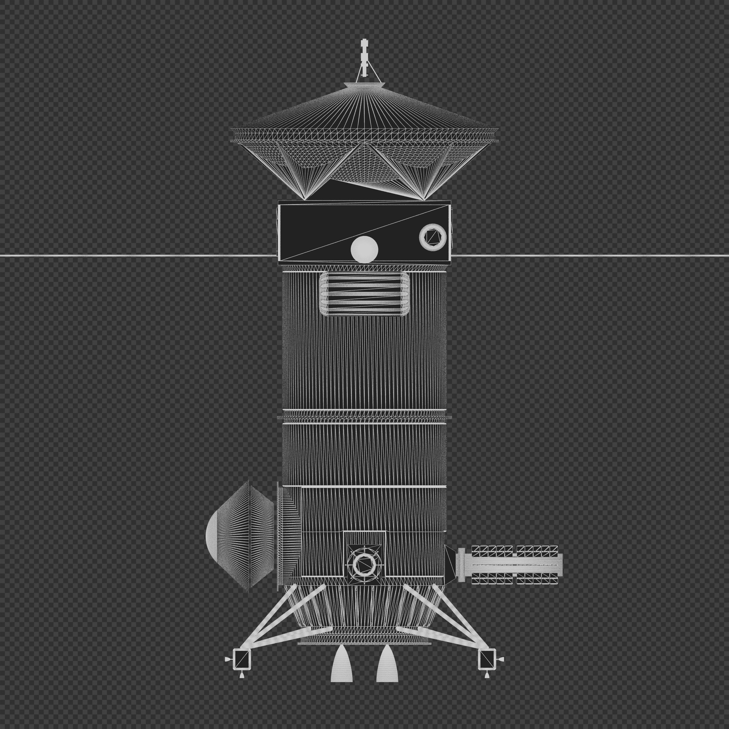 Uranus Orbiter and Probe 3D model | CGTrader