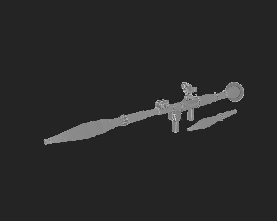 3D model RPG ROCKET LAUNCHER VR / AR / low-poly | CGTrader