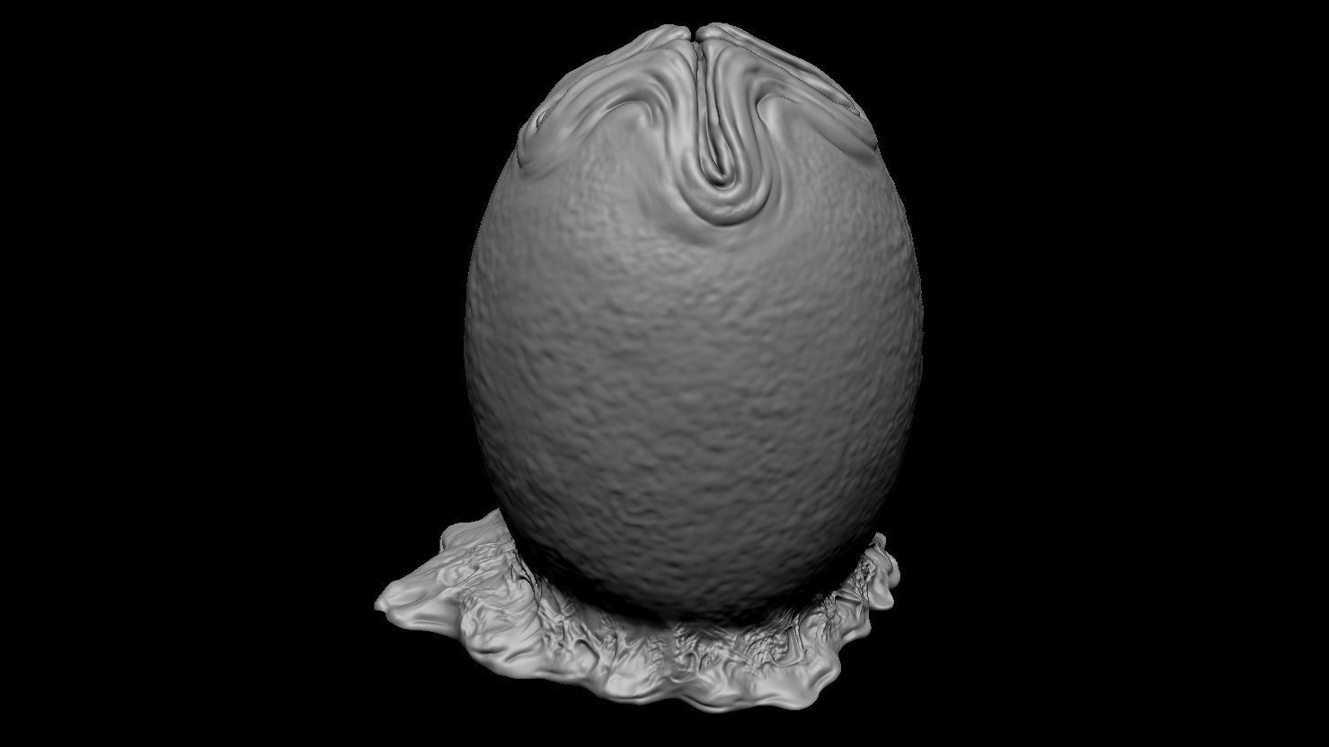 3D PRINTABLE ALIEN EGG OVOMORPH 1979 WITH BASE 3D model 3D printable ...