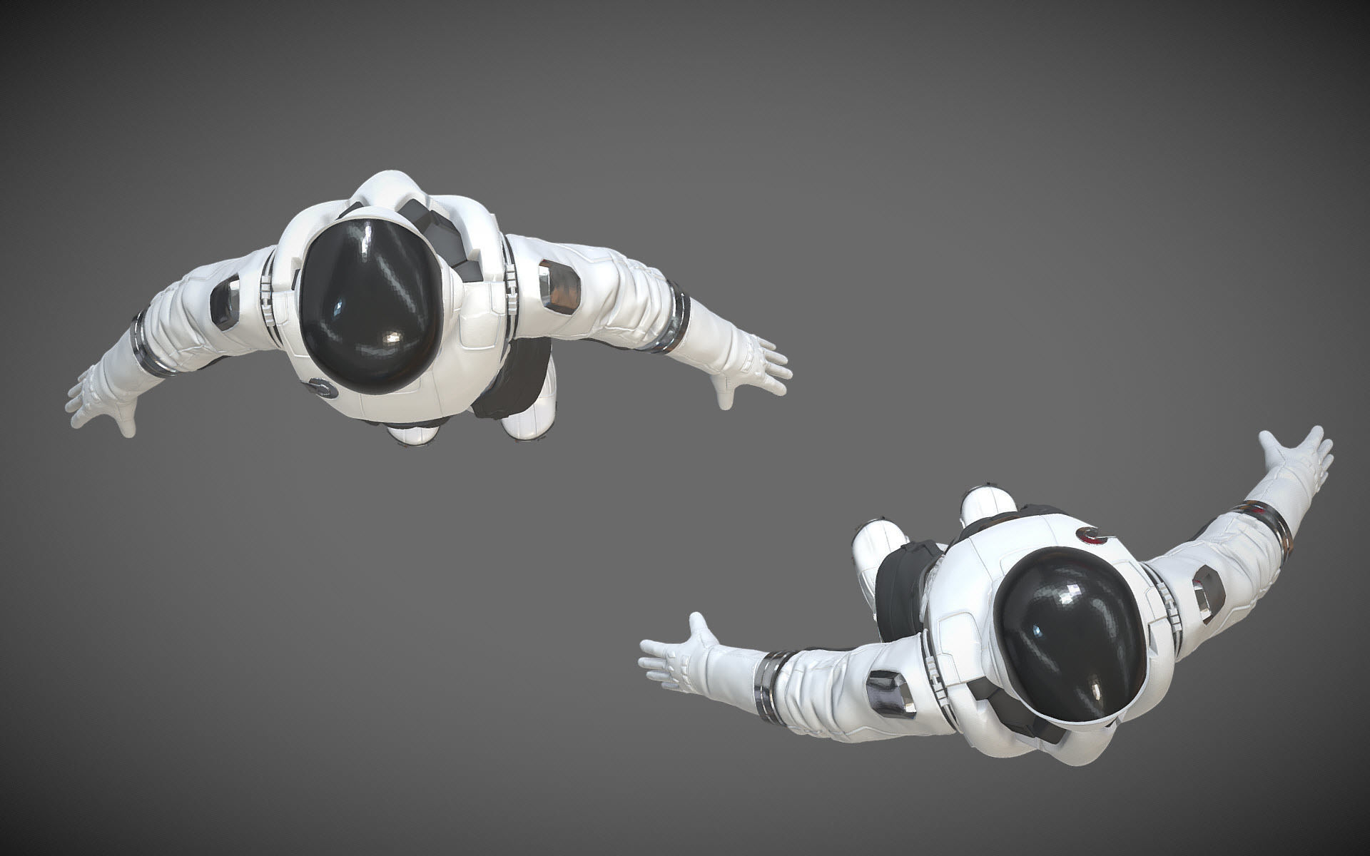 High poly Astronaut Spacesuit Space Suit 3D model 3D printable | CGTrader