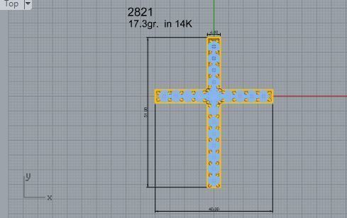 Nice Cross pendant 2821 3D print model 3D model 3D printable | CGTrader