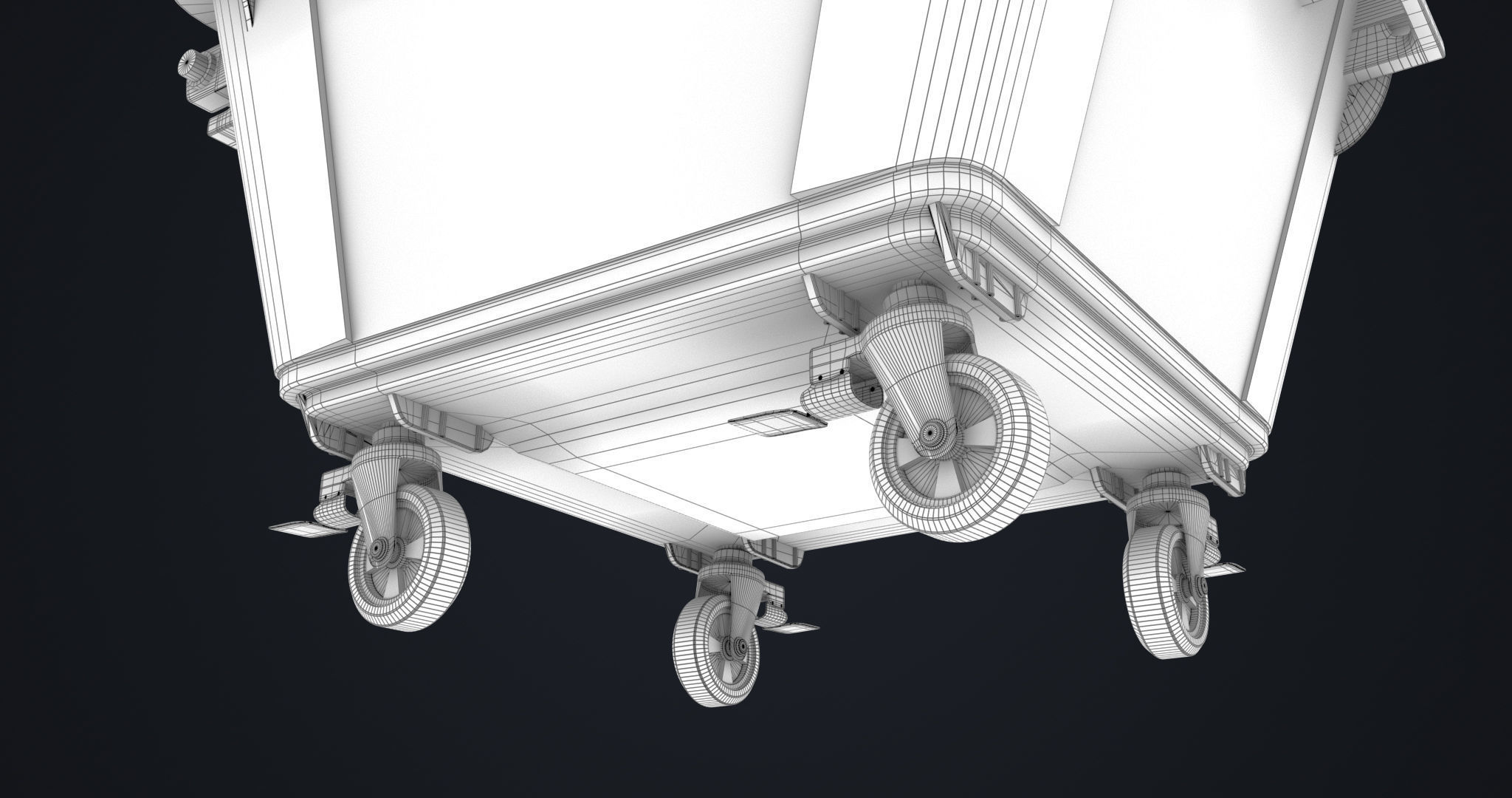 3D model Dustbin Rigged All PBR Unity UE V-Ray Arnold Textures Included ...