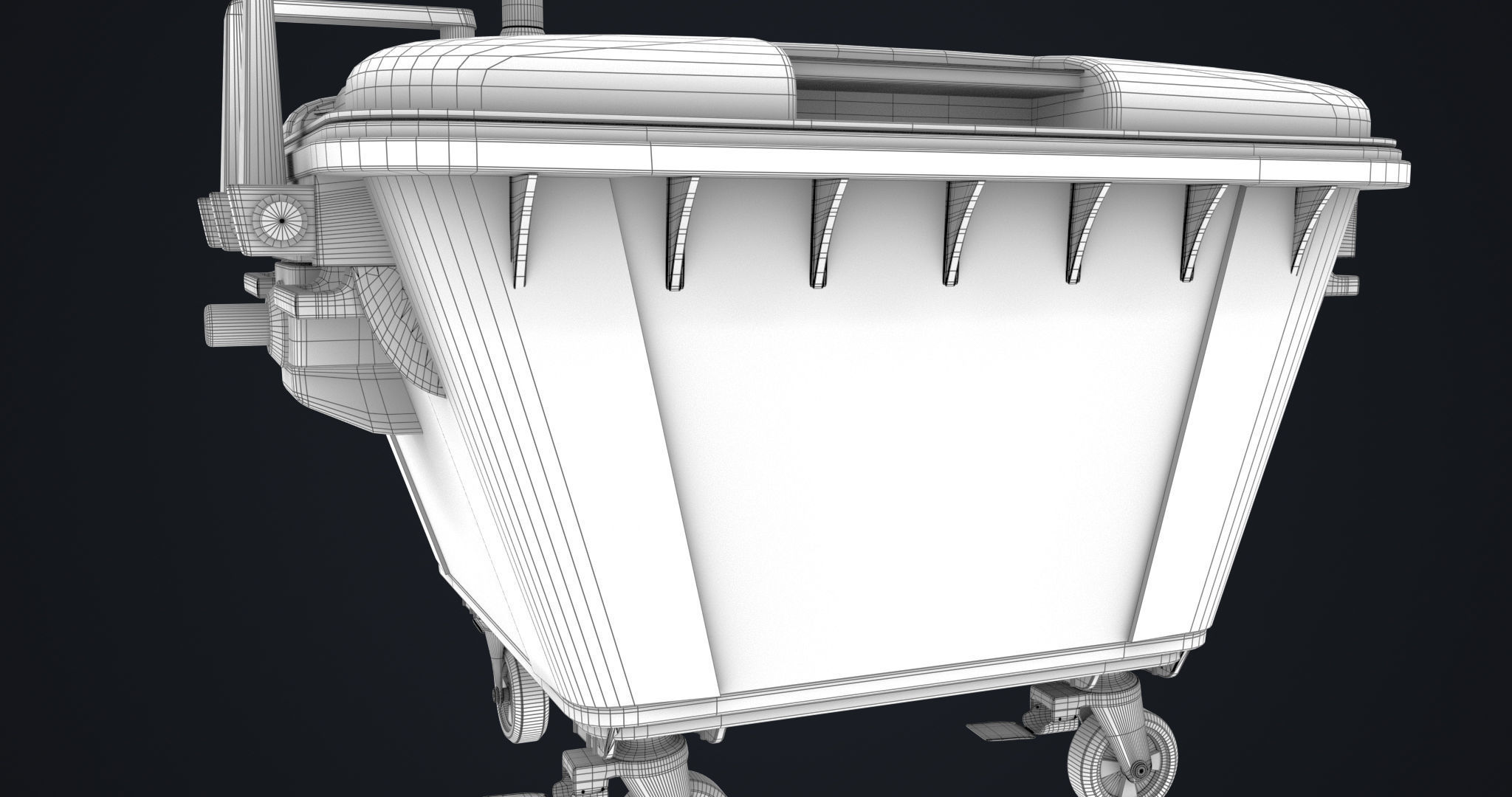 3D model Dustbin Rigged All PBR Unity UE V-Ray Arnold Textures Included ...