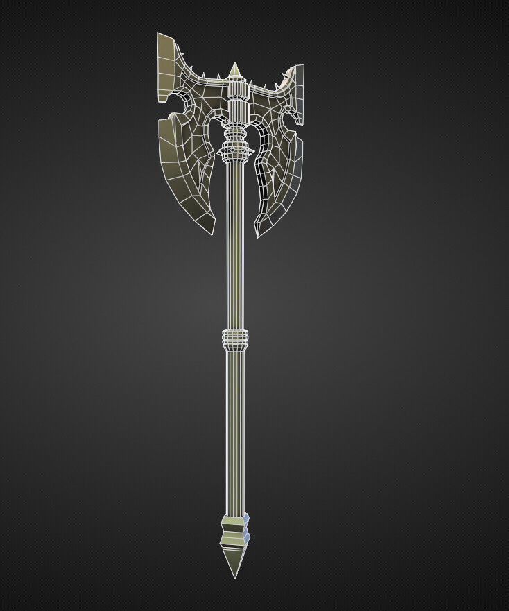 3D model 15 AXES Low poly and high poly VR / AR / low-poly | CGTrader