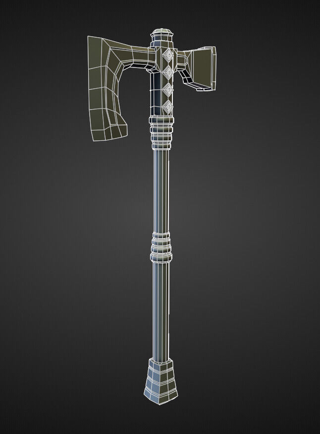 3D model 15 AXES Low poly and high poly VR / AR / low-poly | CGTrader