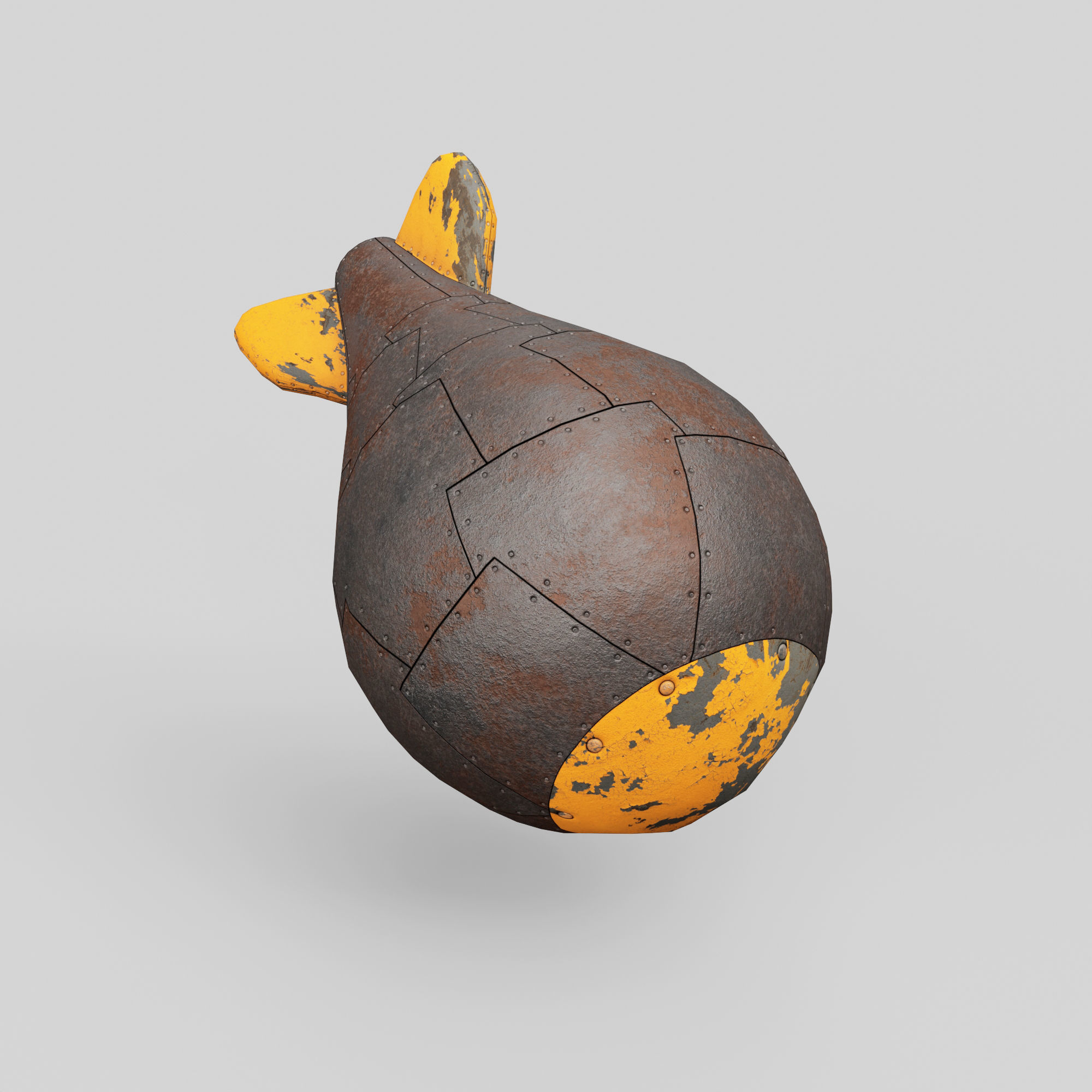 3D model Nuclear Atom Bomb in Steampunk Style VR / AR / low-poly | CGTrader