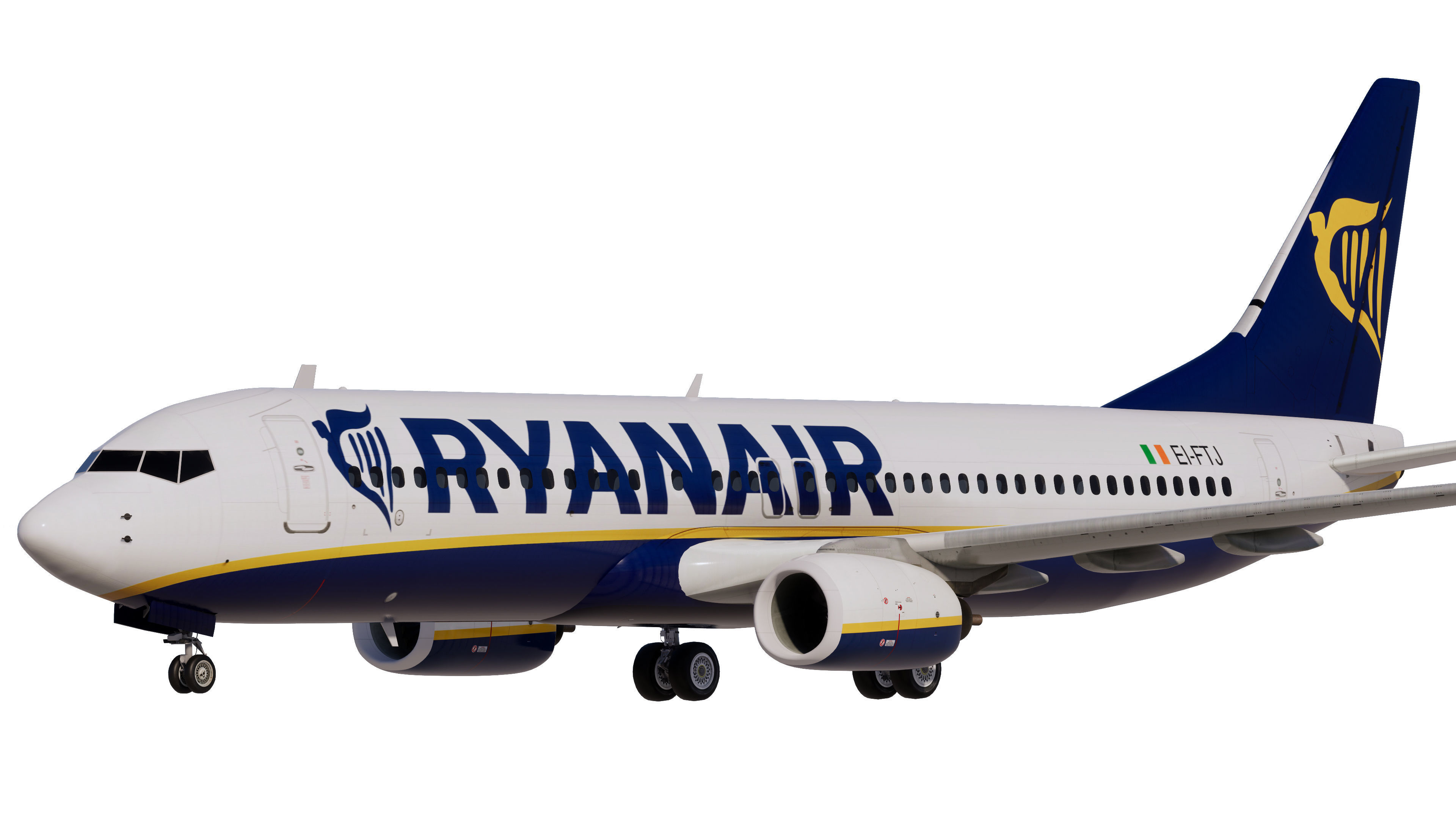 Ryanair Boeing 737-800 3D model | CGTrader