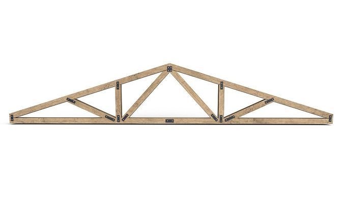 3D model Wooden Roof Truss 05 VR / AR / low-poly | CGTrader