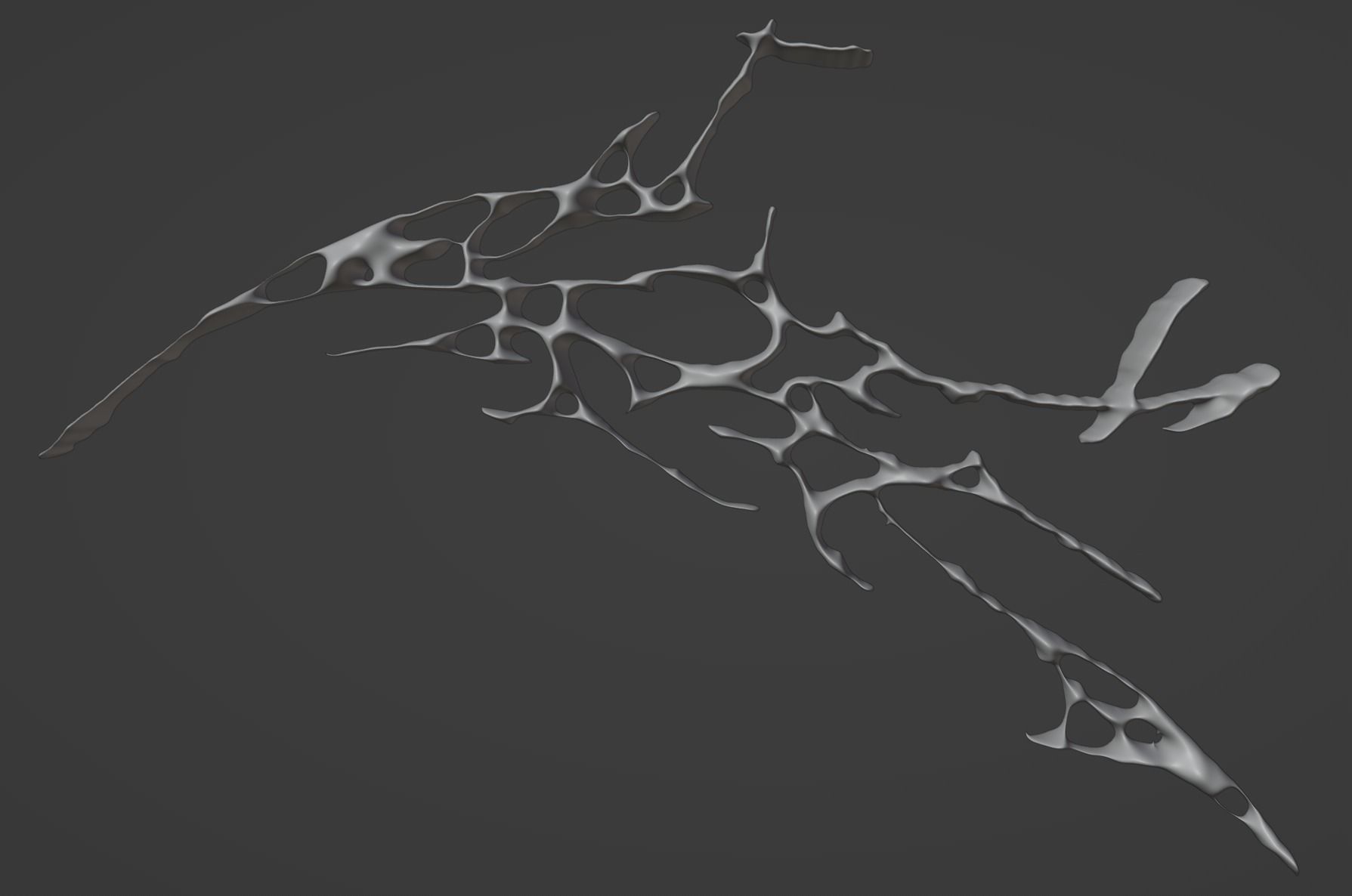 3D model Tribal chrome type goth y2k VR / AR / low-poly | CGTrader