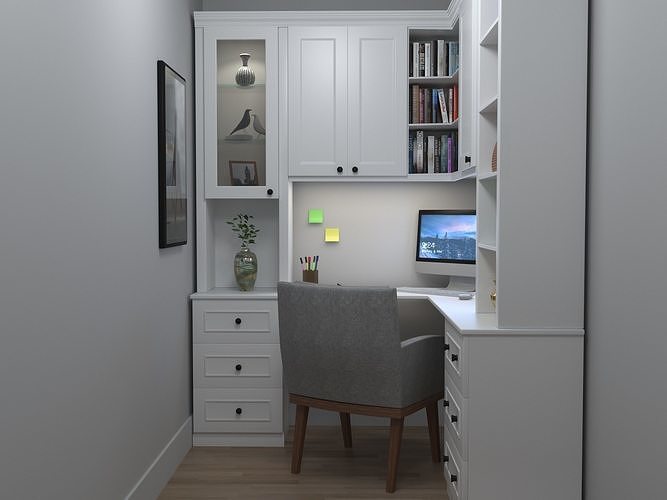 Study Room 3D model | CGTrader