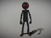 3D model Stickman figure with eyes VR / AR / low-poly rigged animated ...