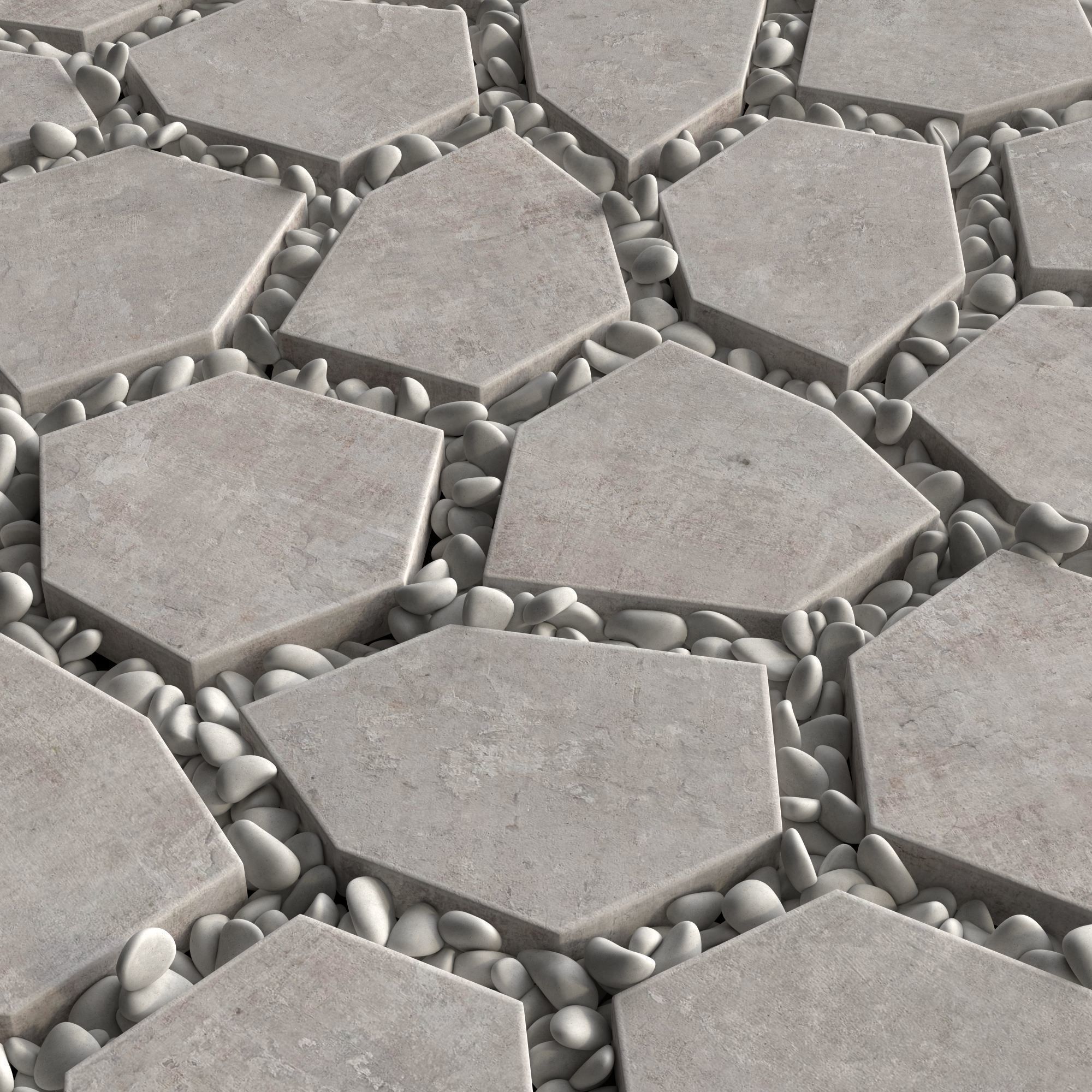 Paving Ngon tile n16 3D model | CGTrader