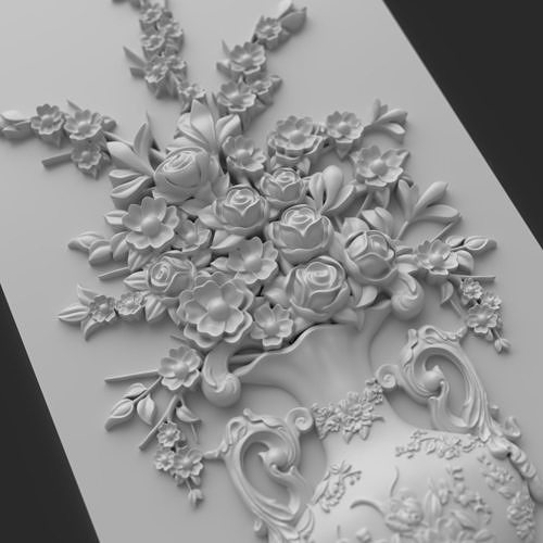 CNC Wall Panel Sculpted Ornament vol 5 3D model 3D printable | CGTrader