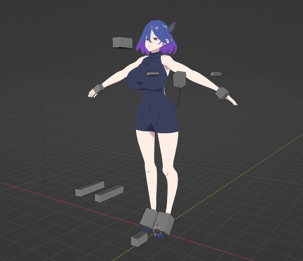 3D model Anime Vermeil in Gold Character Low-poly VR / AR / low-poly ...