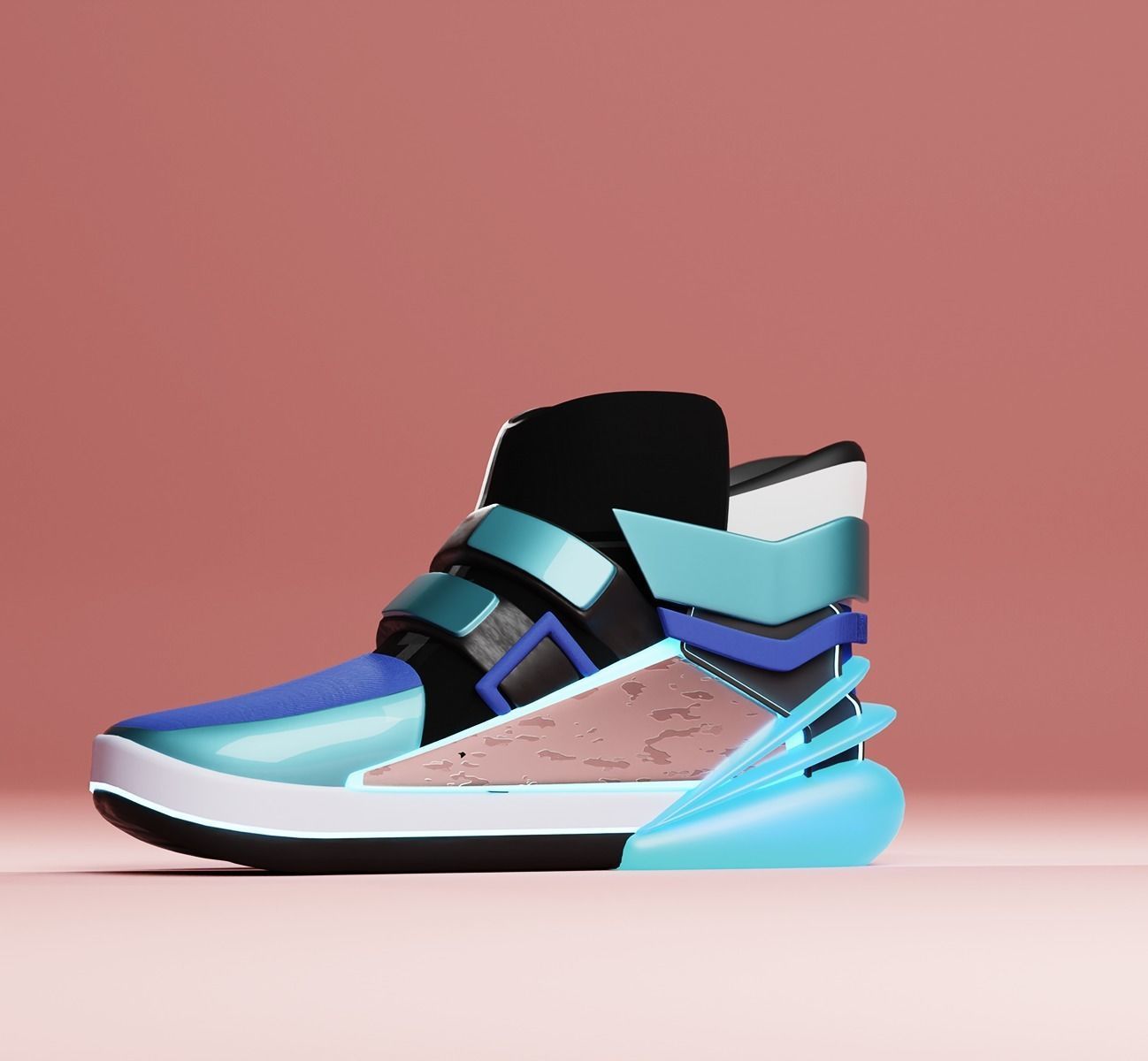 Futuristic Shoe 3D model | CGTrader