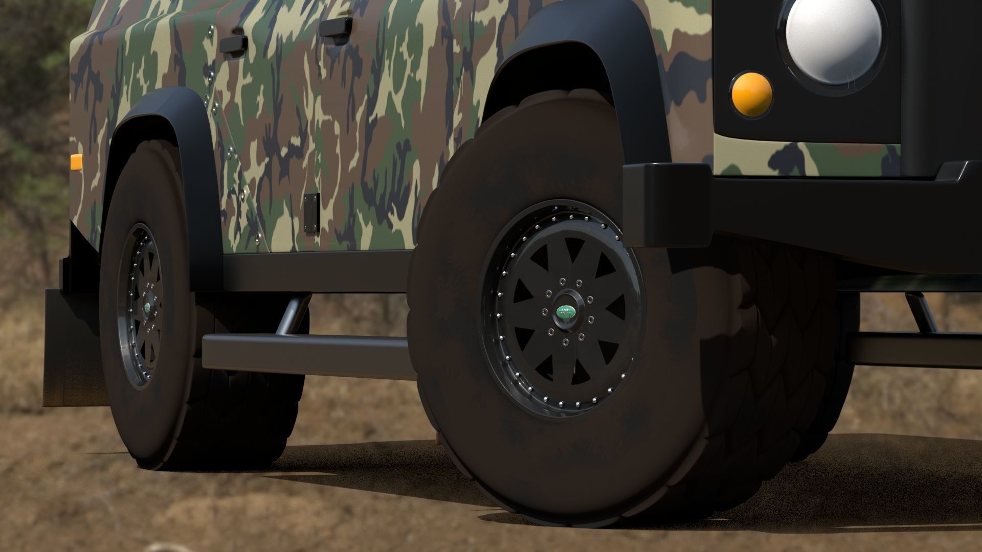 Land Rover Defender 110 free 3D model | CGTrader