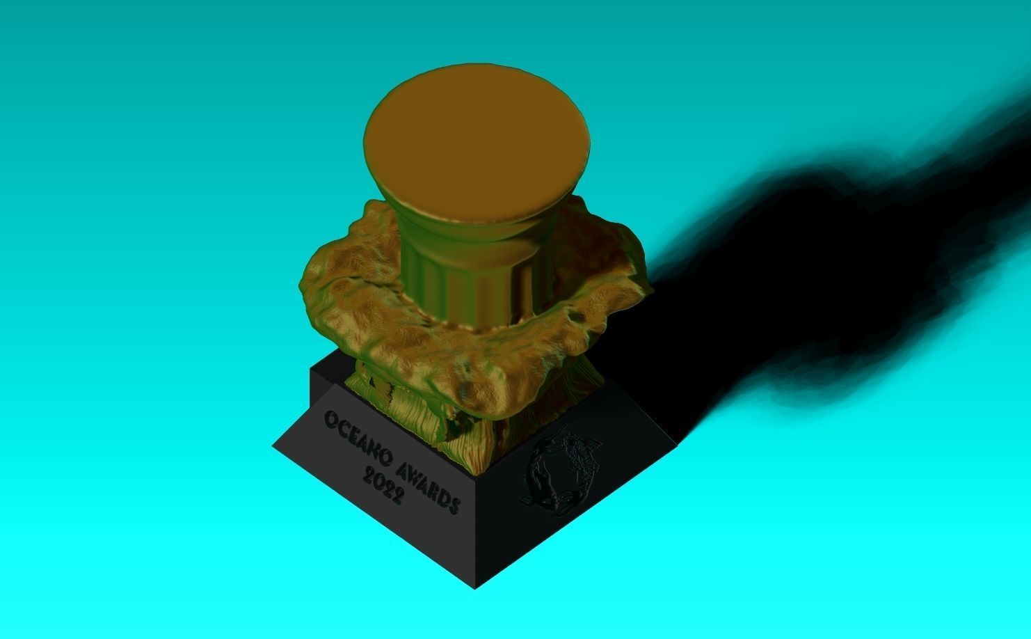 Oceano Awards 2022 Edition Base Trophy 3D model 3D printable | CGTrader