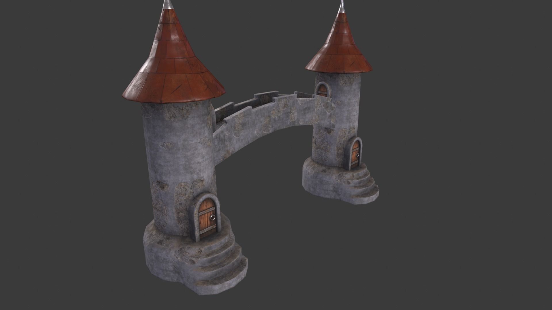 3D model Medieval Tower-4 VR / AR / low-poly | CGTrader