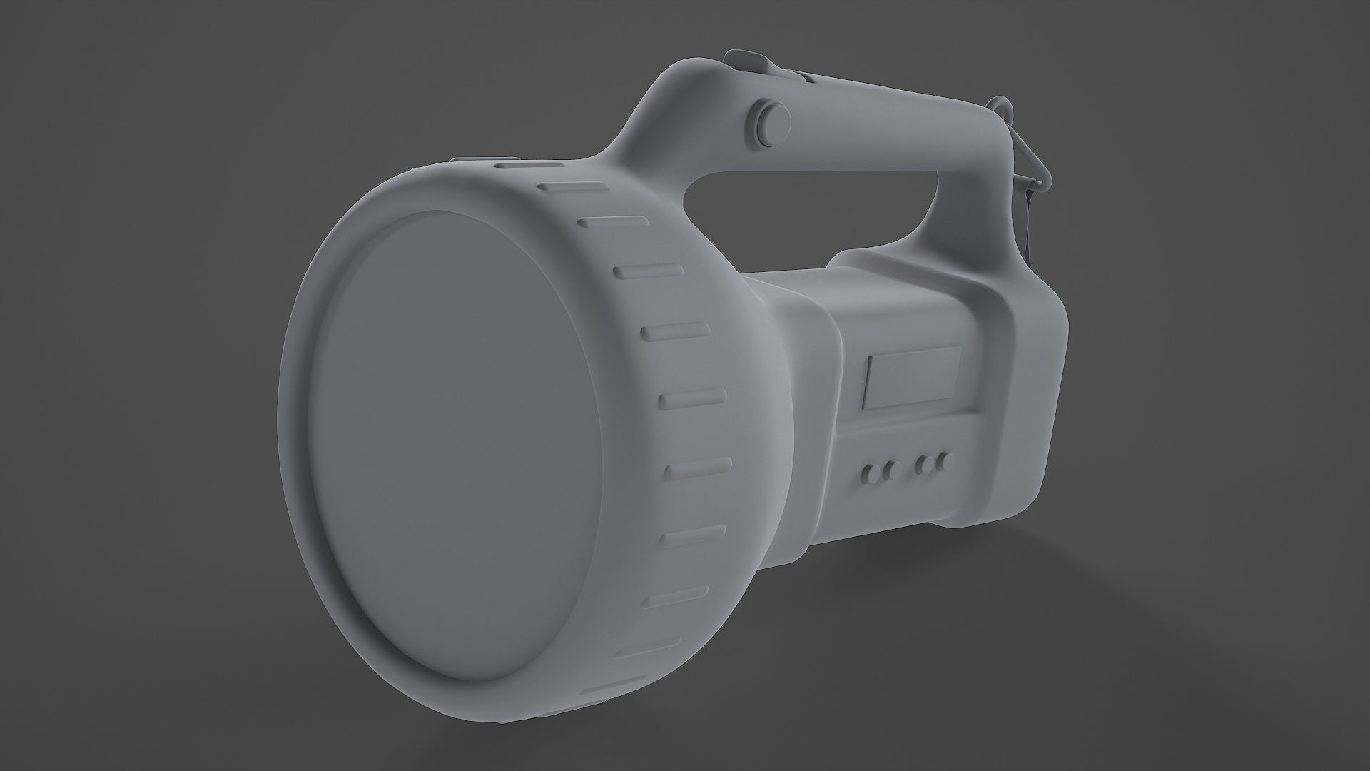 Handheld Rechargeable Flash Light 3D model | CGTrader