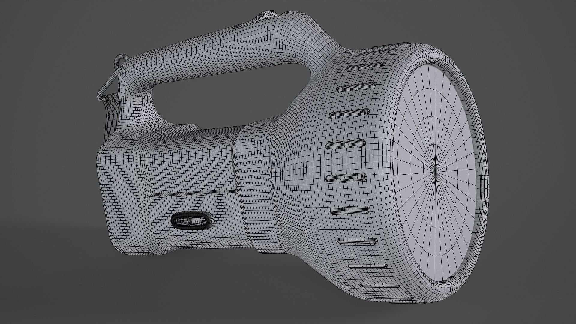 Handheld Rechargeable Flash Light 3D model | CGTrader