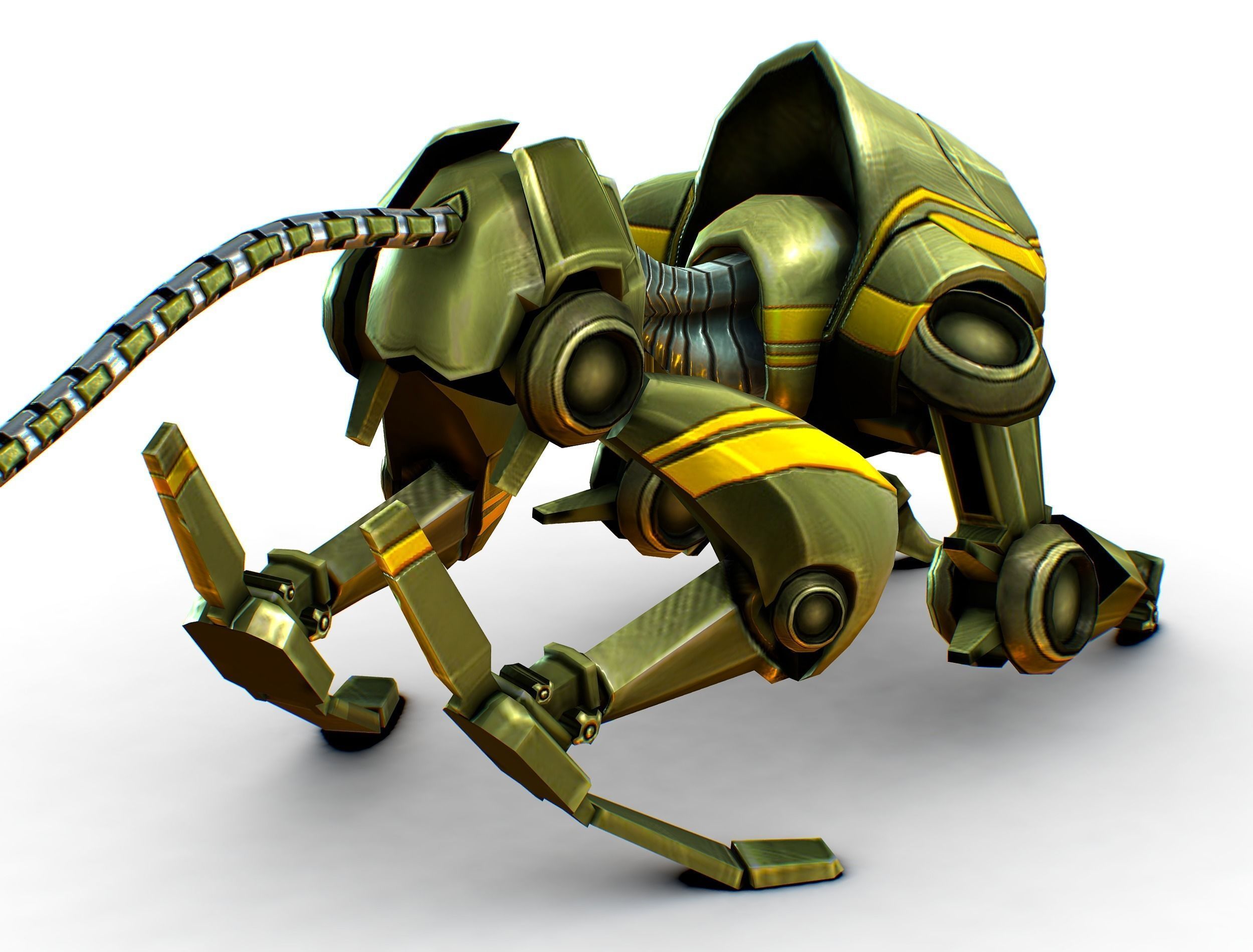 3D model Military Robot Drone Cat Animal VR / AR / low-poly | CGTrader
