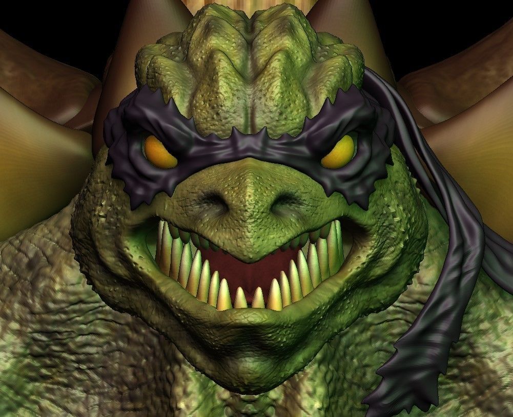 HIGH POLY SLASH EVIL TURTLE FROM TEENAGE MUTANT NINJA TURTLES 3D model ...