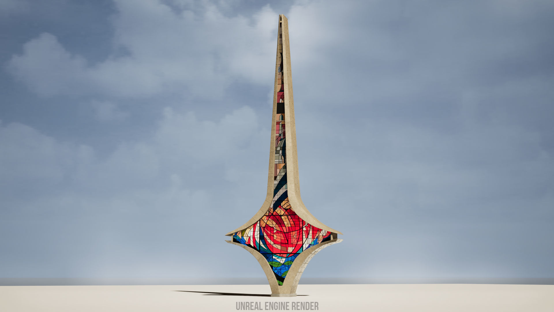 Damascene Sword Monument Damascus Syria 3D model | CGTrader