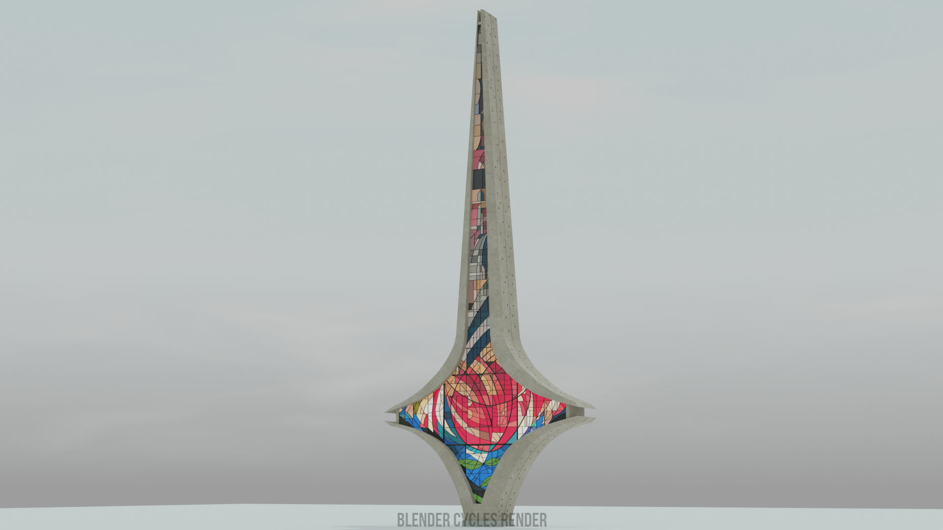 Damascene Sword Monument Damascus Syria 3D model | CGTrader