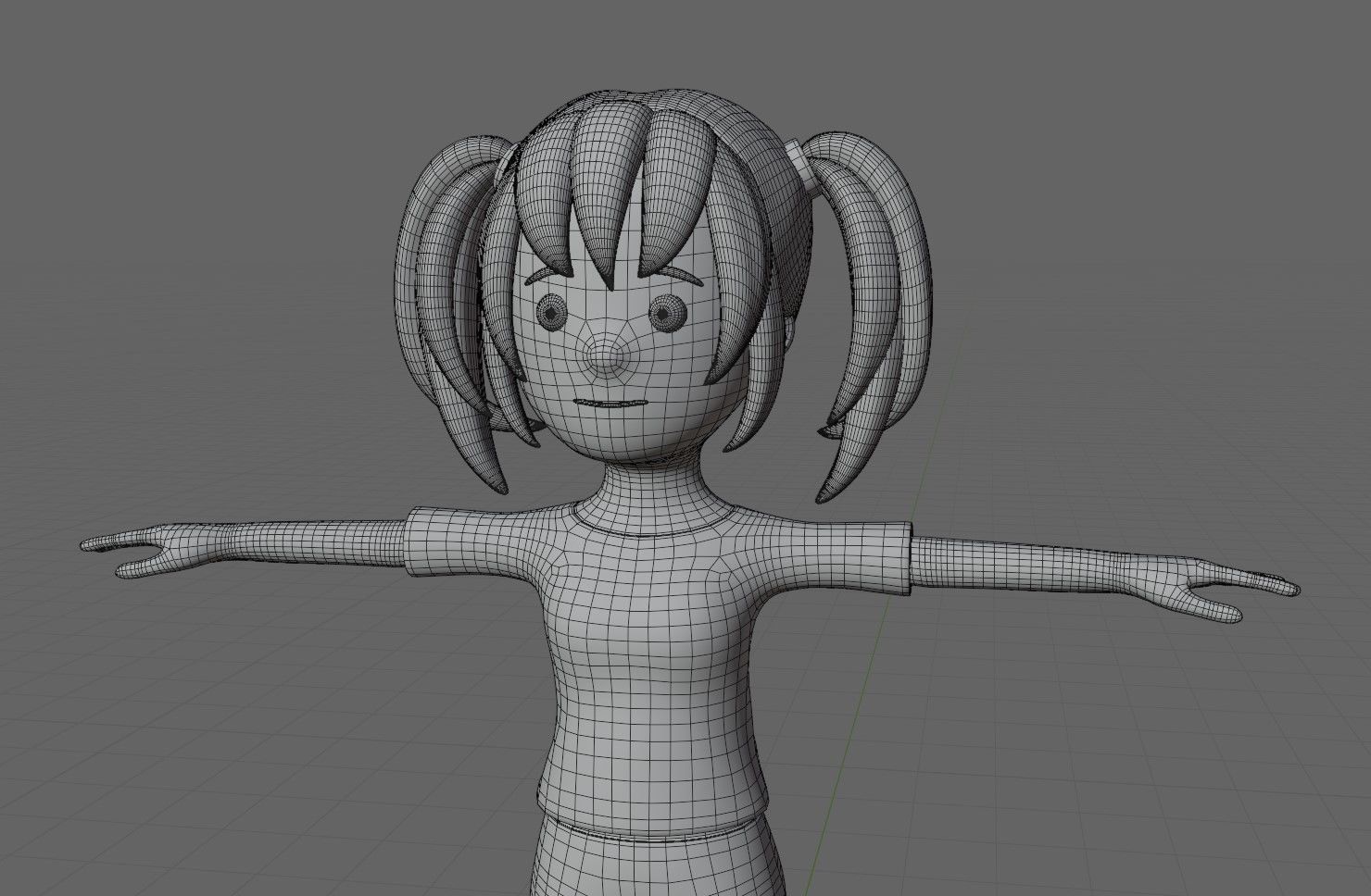 Two Stylized Cartoon Girls - rigged and suitable for animation 3D model ...