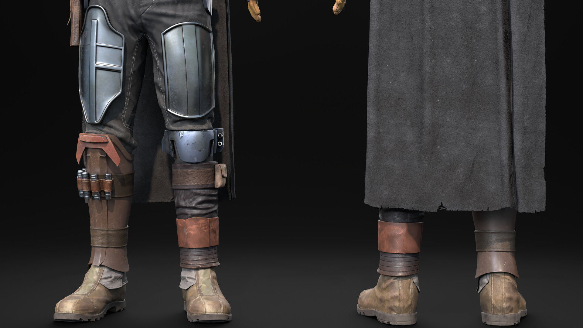 3D model Mandalorian Realistic 3D Model Low Poly star wars armor VR ...