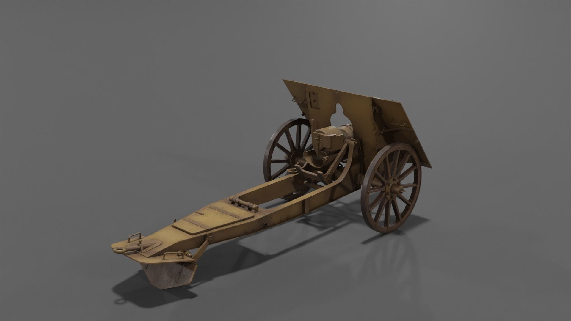 3D model Type 99 10cm Mountain Gun VR / AR / low-poly | CGTrader