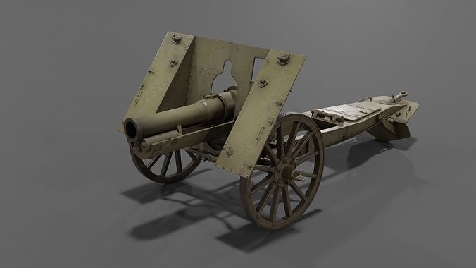 3D model Type 99 10cm Mountain Gun VR / AR / low-poly | CGTrader