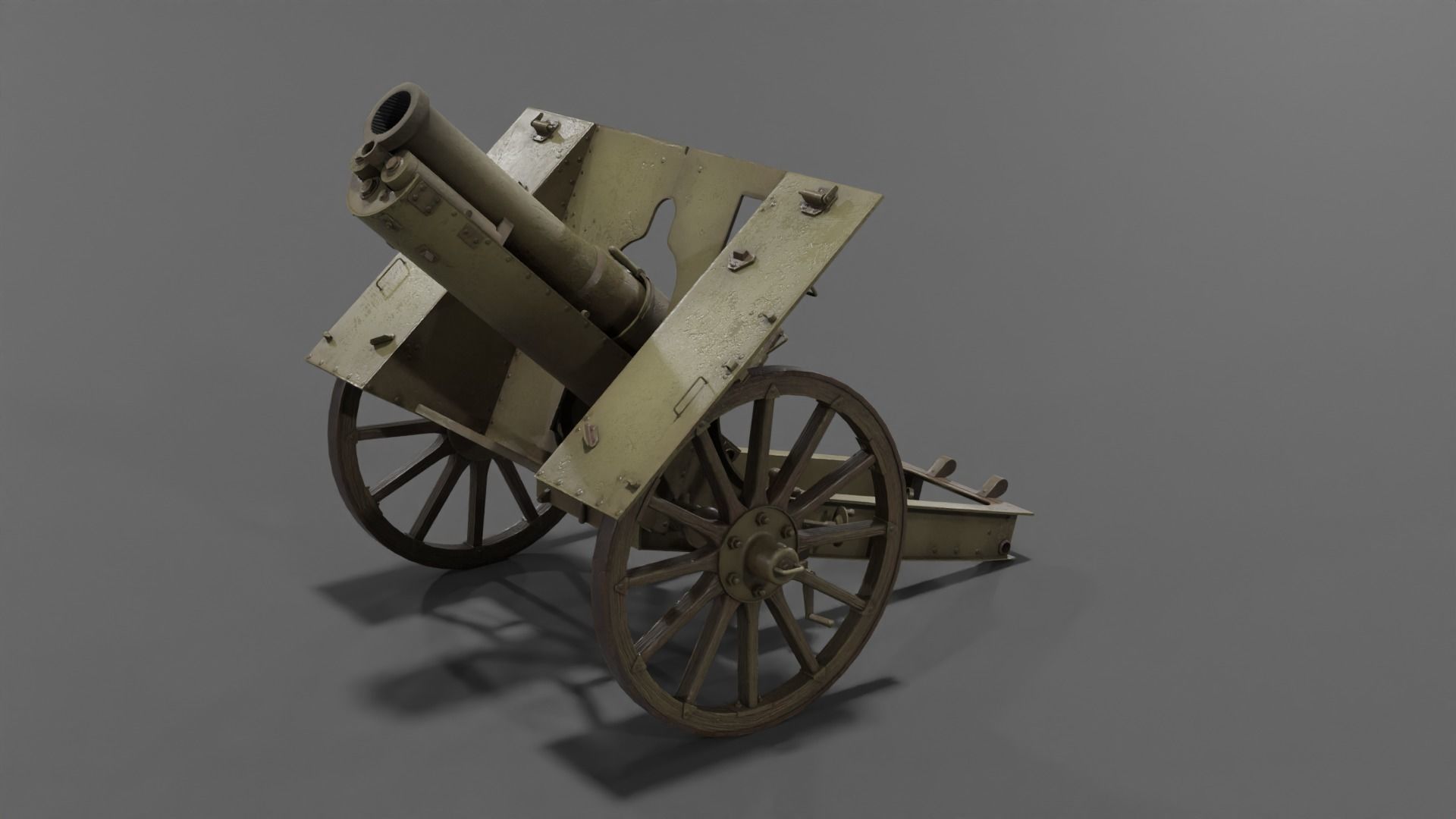 3D model Type 99 10cm Mountain Gun VR / AR / low-poly | CGTrader
