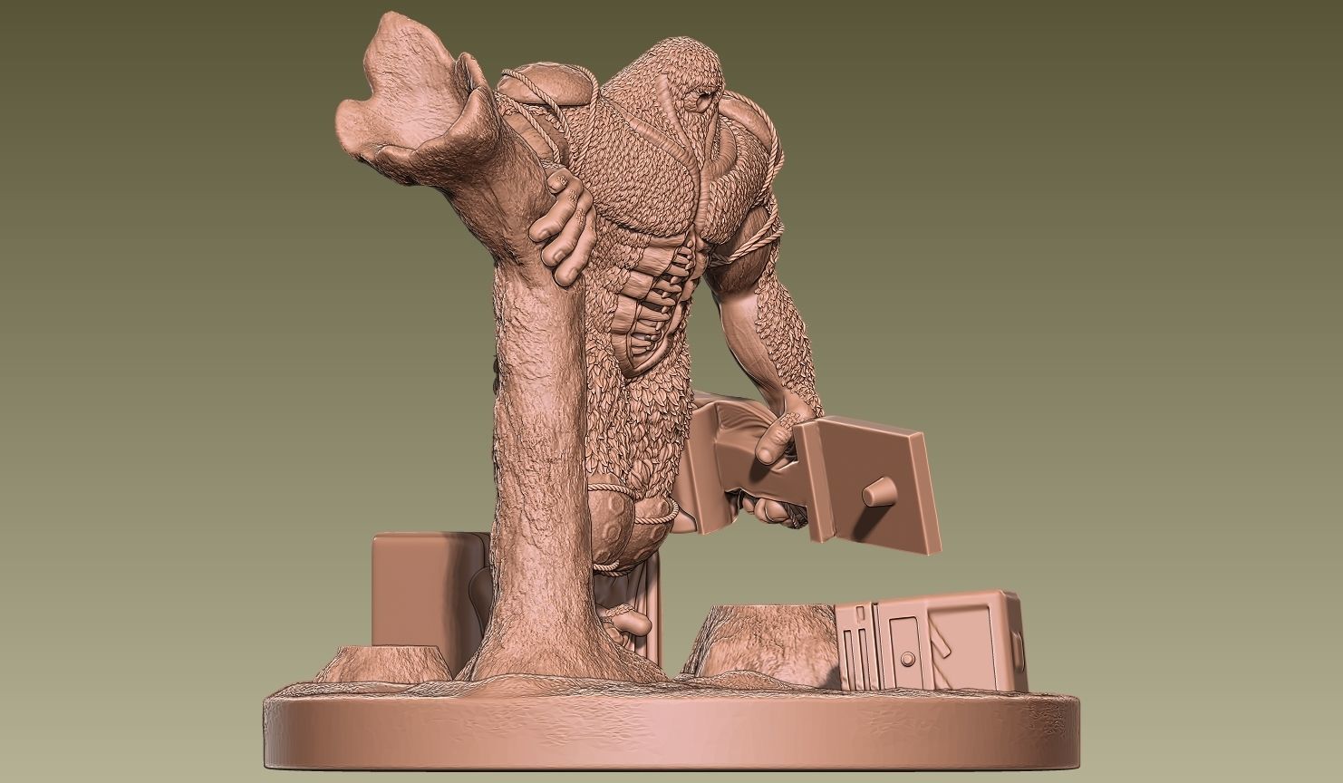 Mapinguari the Amazon Guardian 3D model | CGTrader